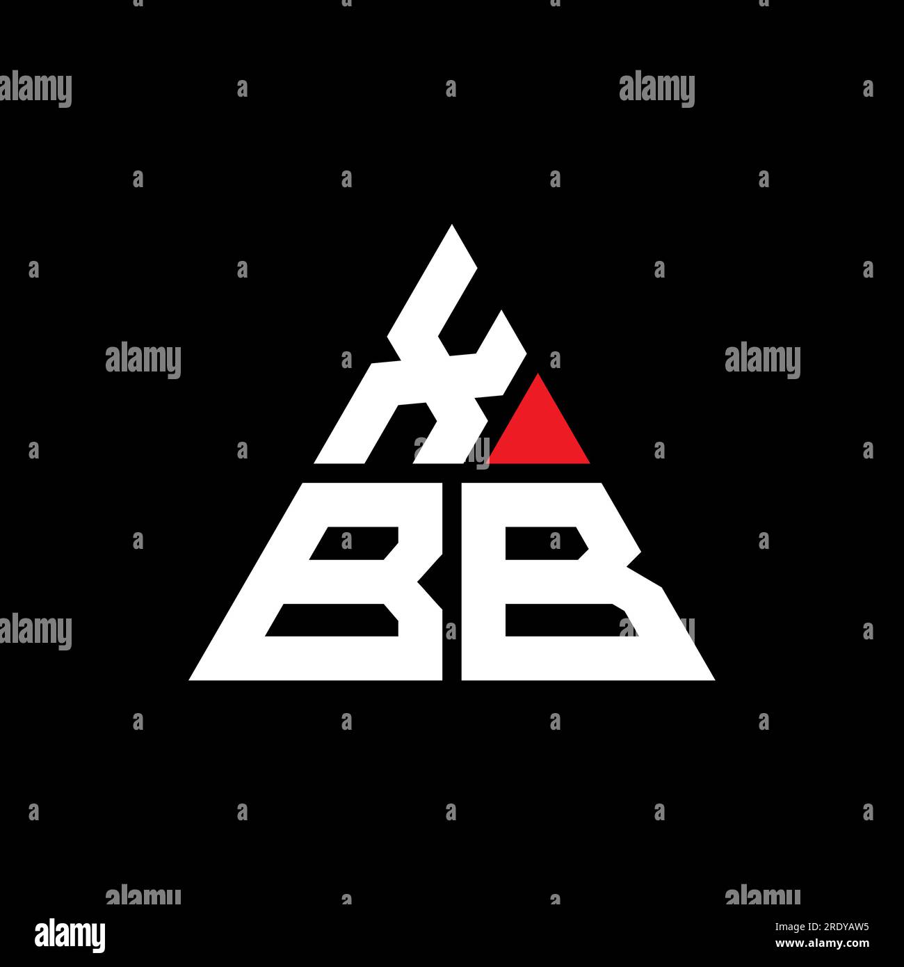 XBB triangle letter logo design with triangle shape. XBB triangle logo ...
