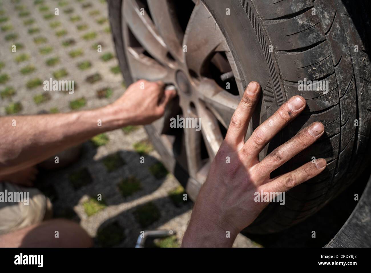 Changing hands hi-res stock photography and images - Alamy