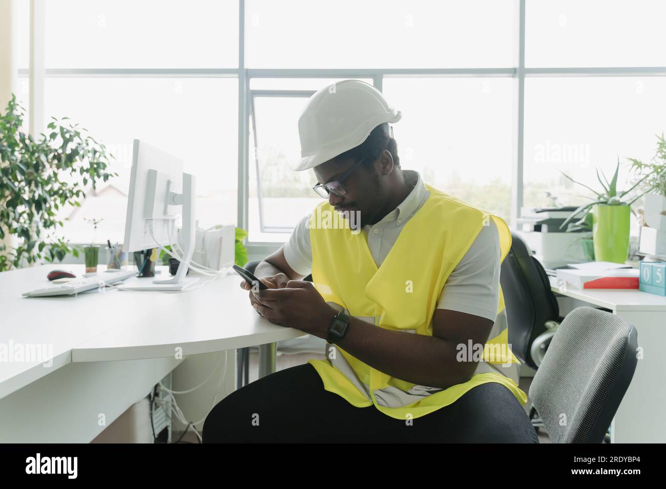 Reflective desk hi-res stock photography and images - Alamy