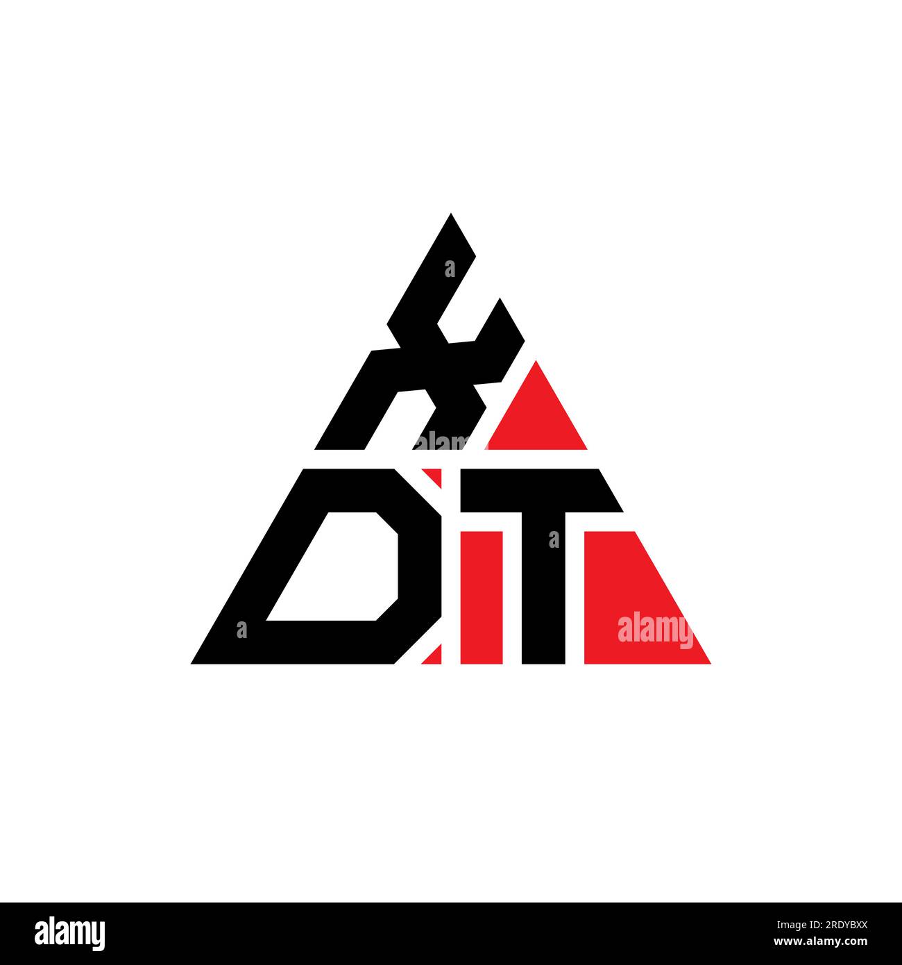 XDT triangle letter logo design with triangle shape. XDT triangle logo ...