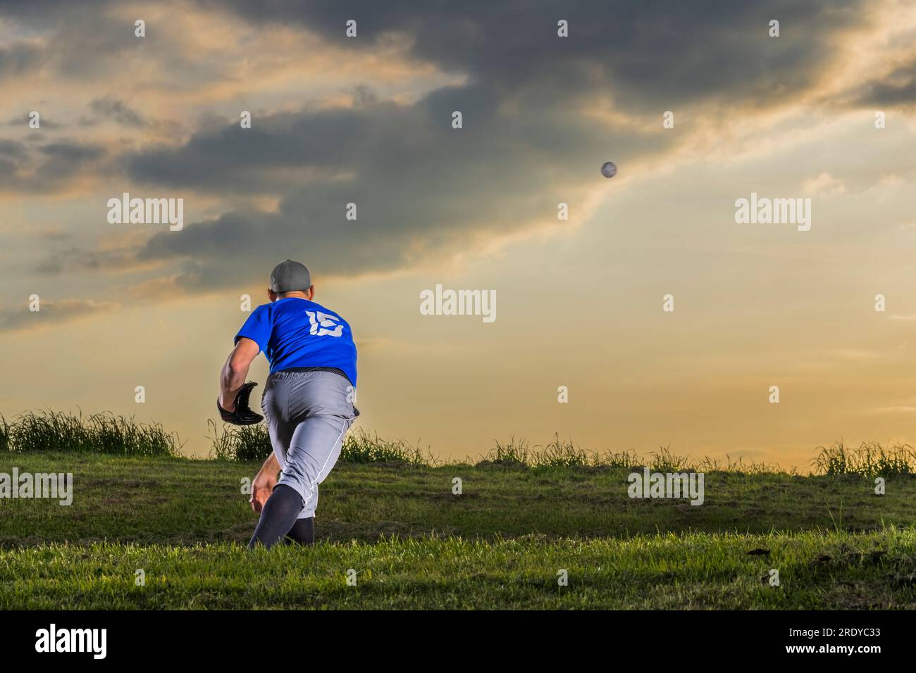 Baseball man not illustration hi-res stock photography and images - Alamy