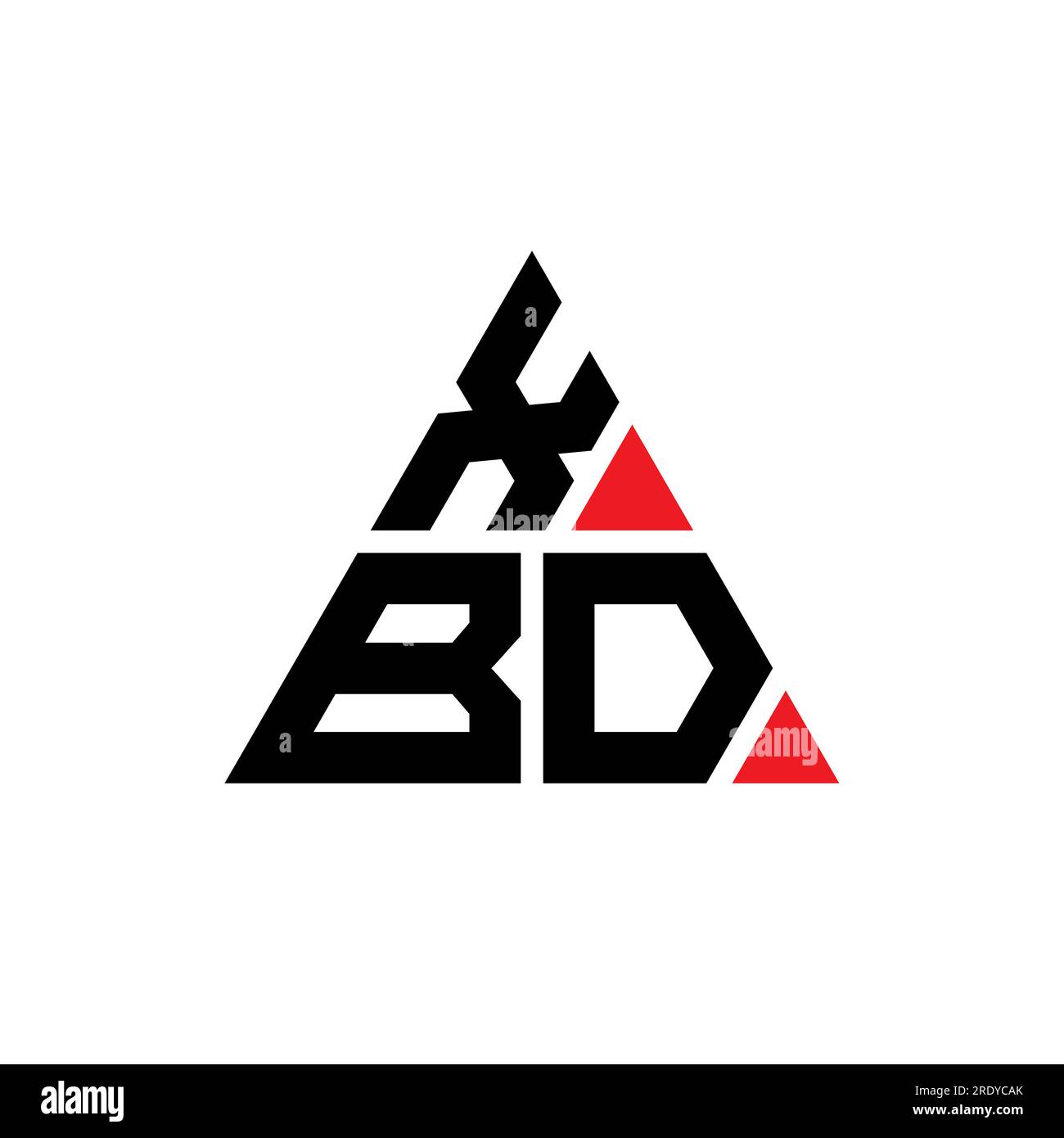 XBD triangle letter logo design with triangle shape. XBD triangle logo design monogram. XBD ...