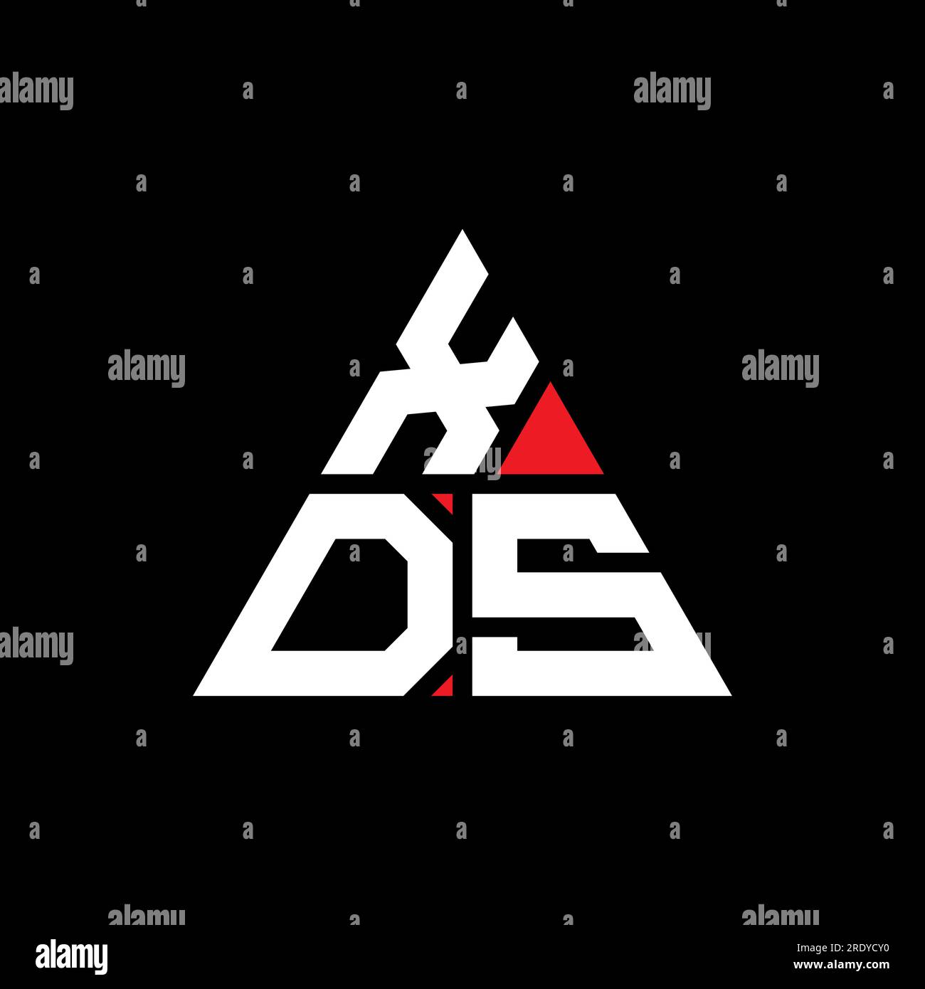 XDS triangle letter logo design with triangle shape. XDS triangle logo ...