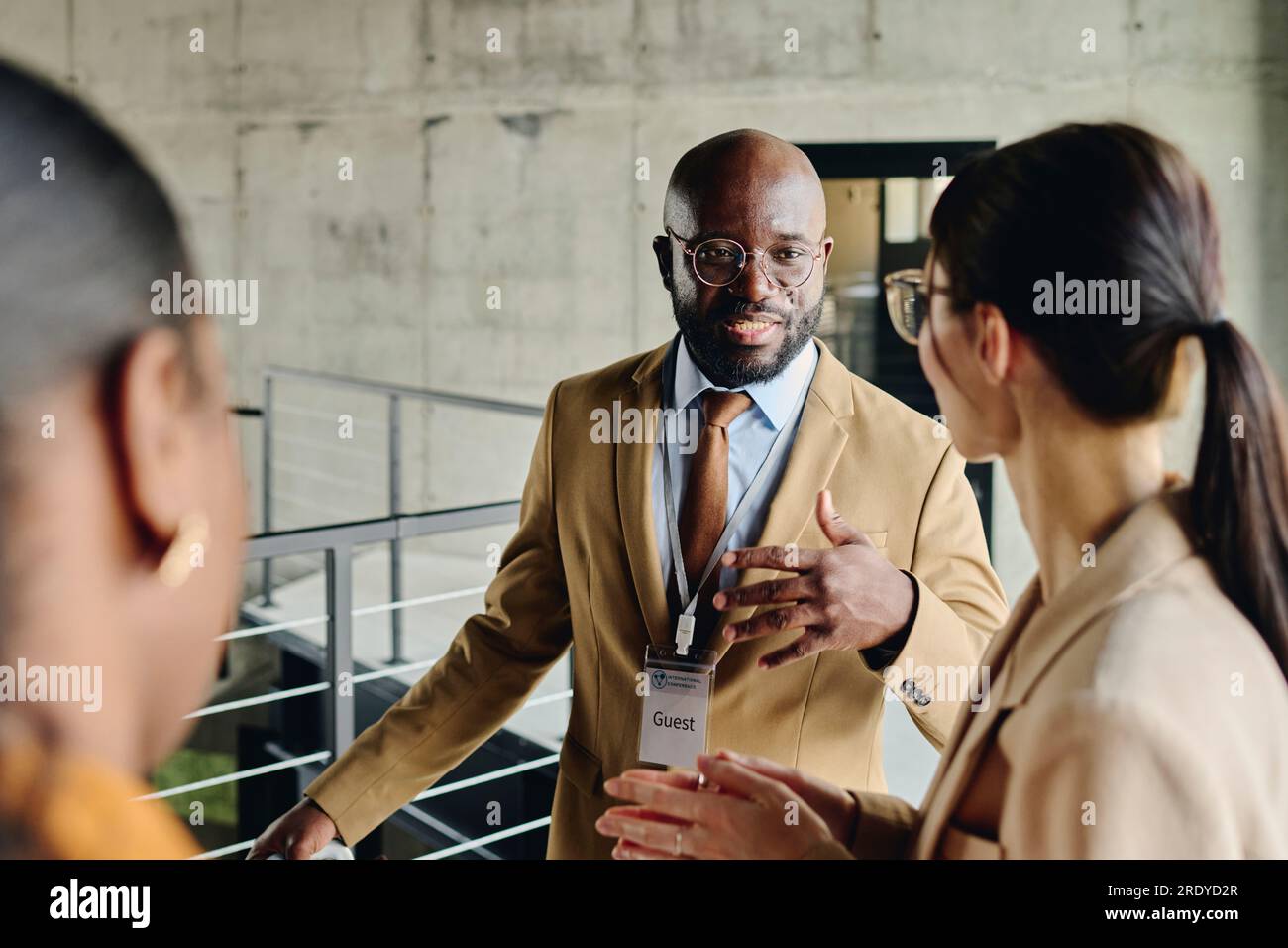 Talking convention hi-res stock photography and images - Alamy