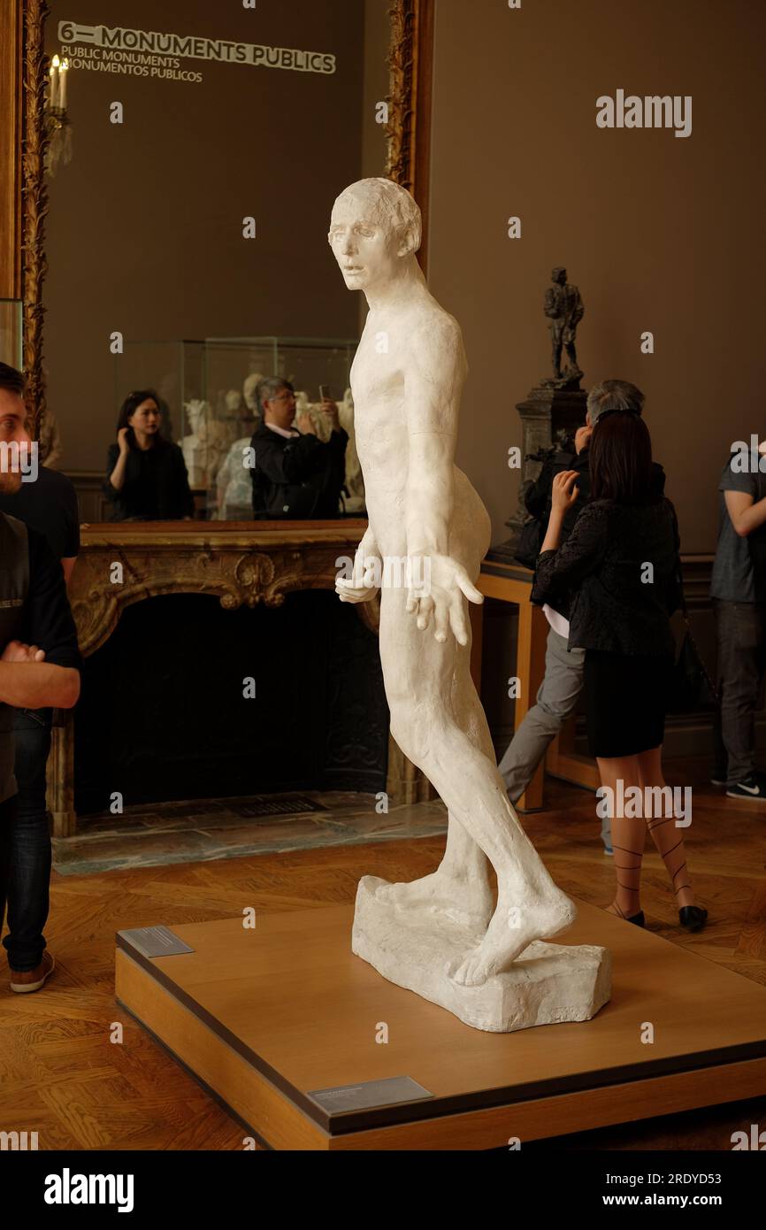 Jean de Fiennes (1885-86) by Rodin plaster modello in one of the ornate ...