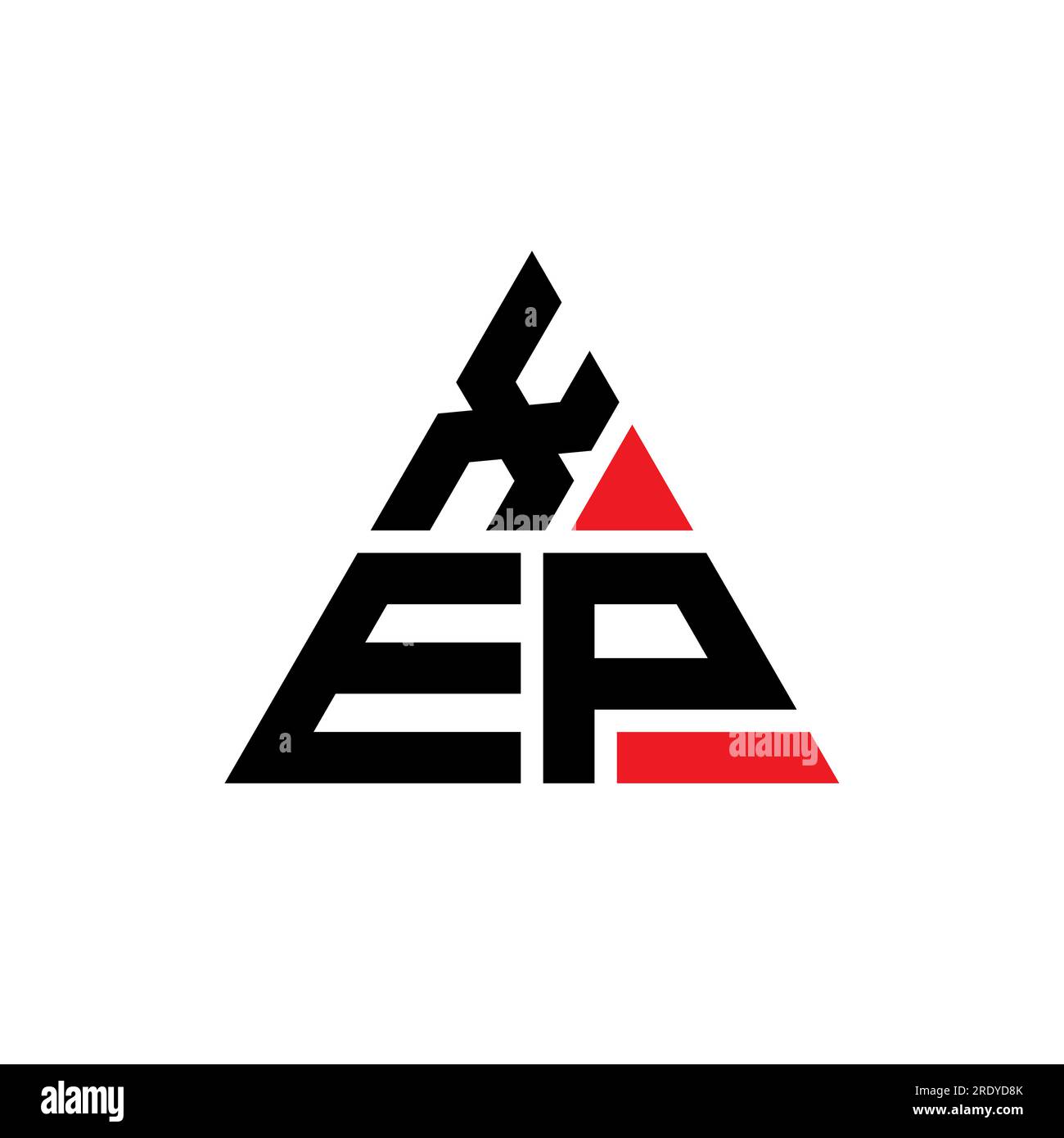XEP triangle letter logo design with triangle shape. XEP triangle logo ...