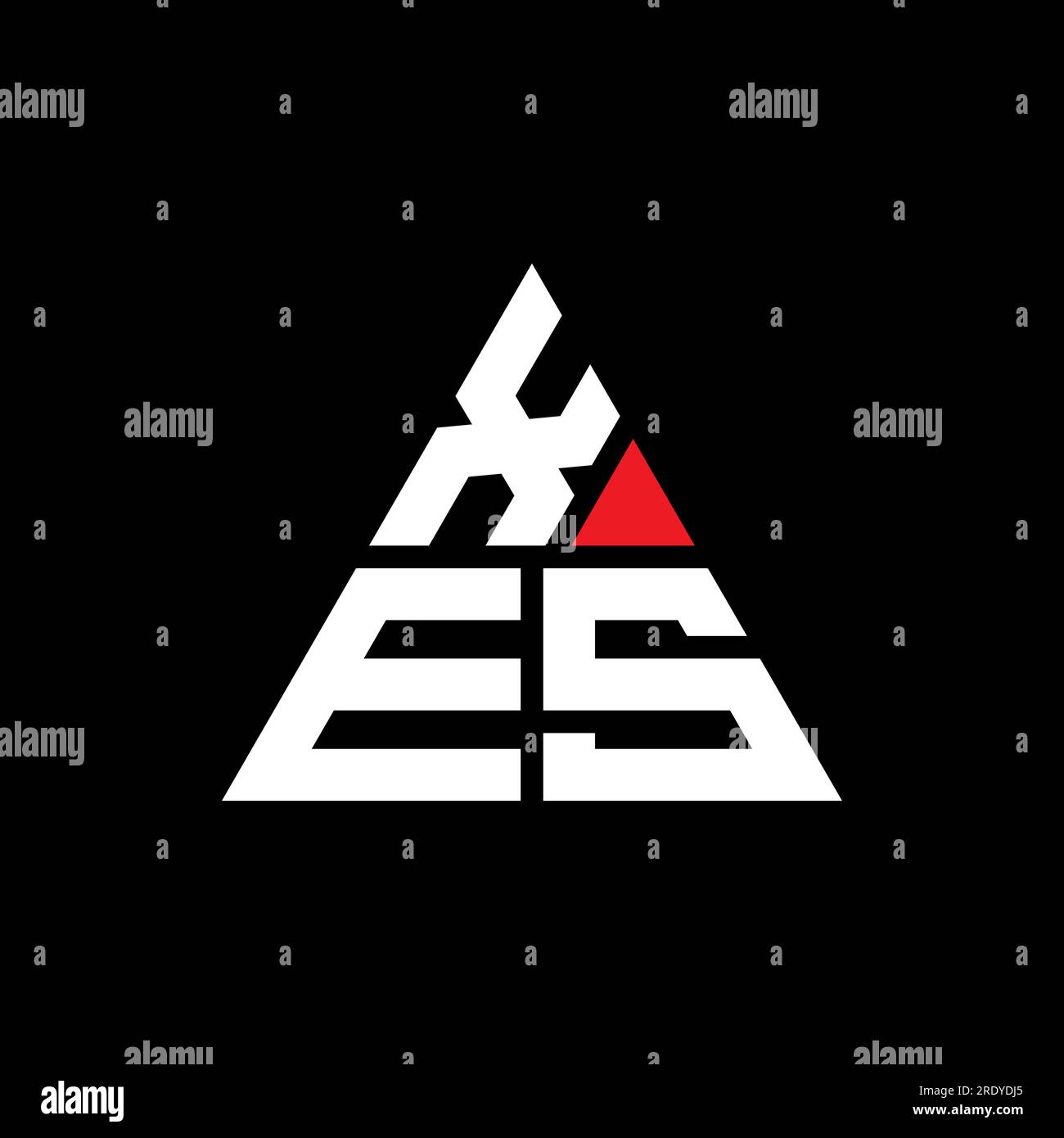 XES triangle letter logo design with triangle shape. XES triangle logo design monogram. XES ...