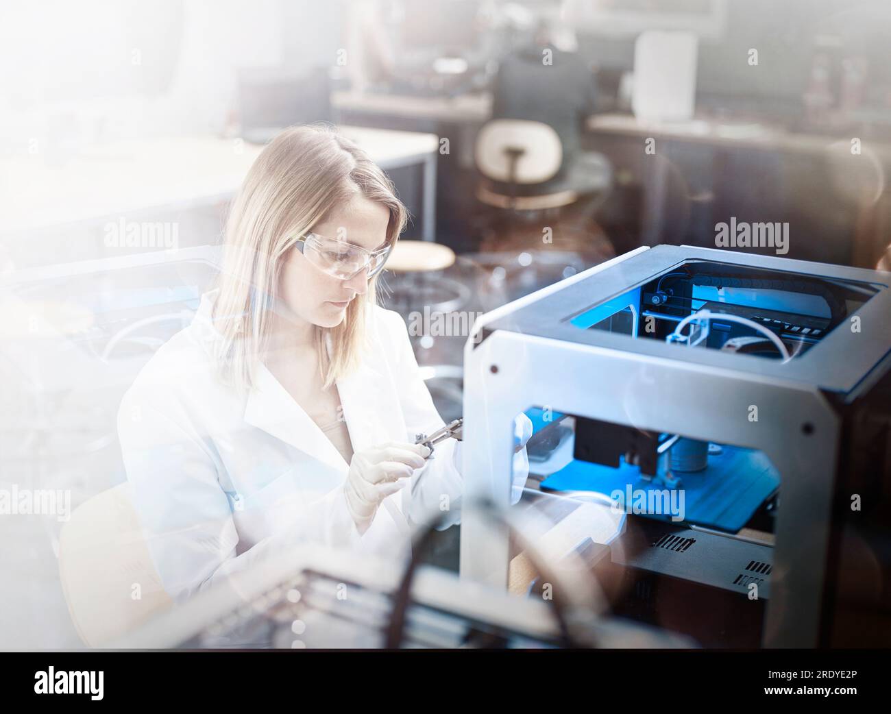 Scientist engineer in safety glasses hi-res stock photography and ...