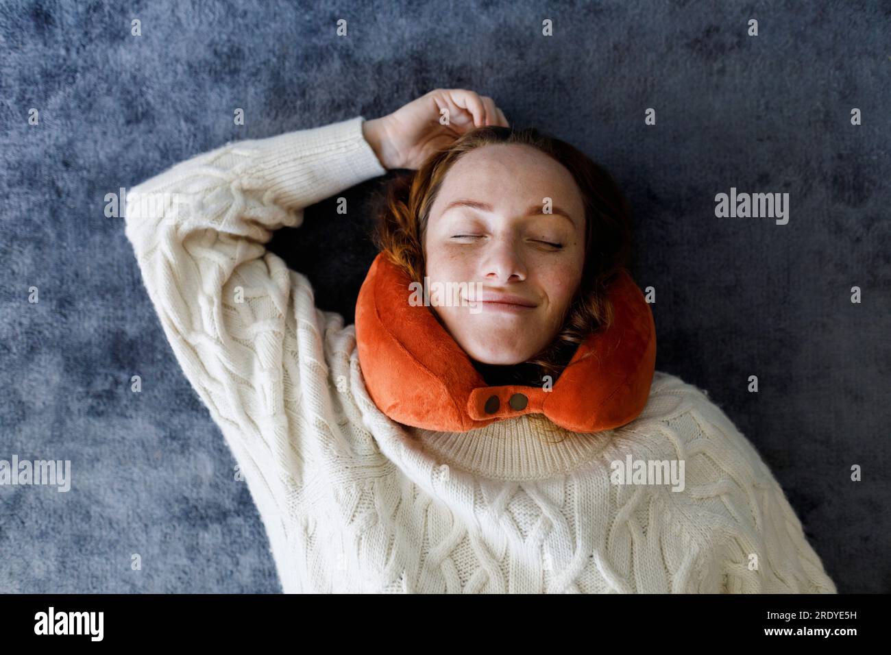 Sleeping woman carpet hi-res stock photography and images - Alamy