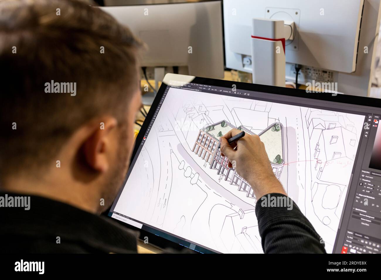 Architect drawing office hi-res stock photography and images - Alamy