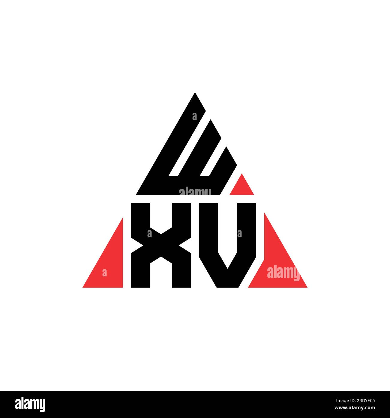 WXV triangle letter logo design with triangle shape. WXV triangle logo ...