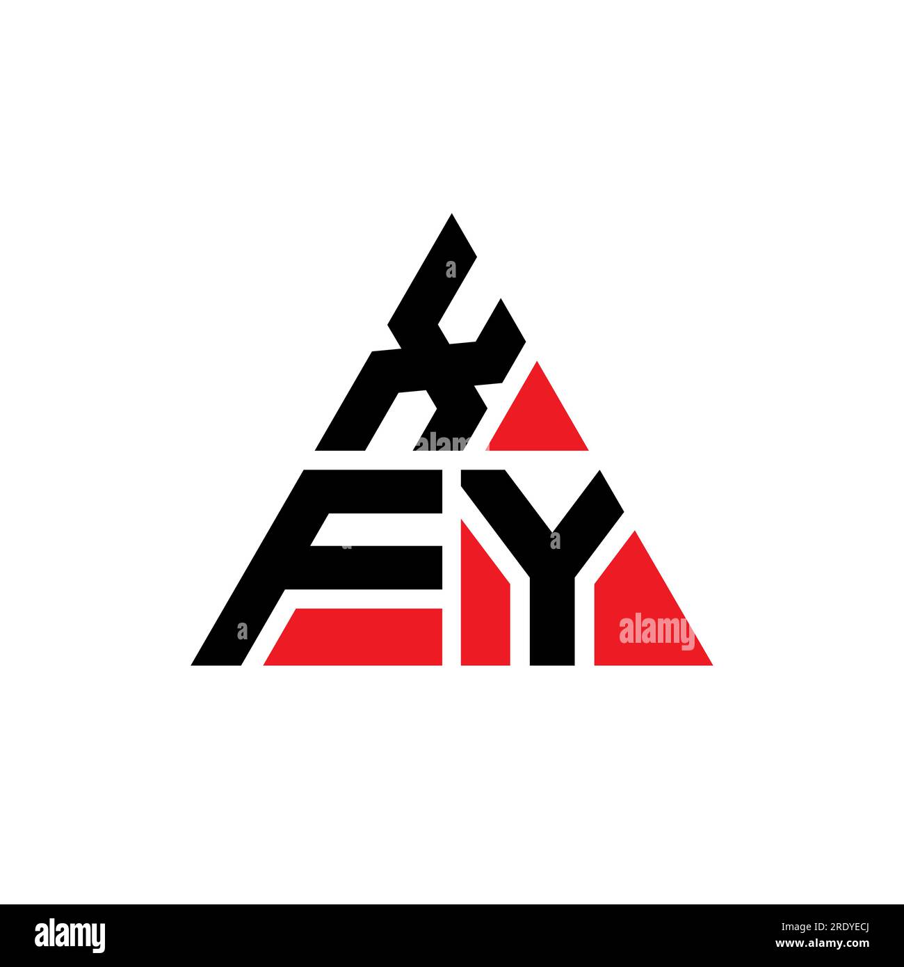 XFY triangle letter logo design with triangle shape. XFY triangle logo ...