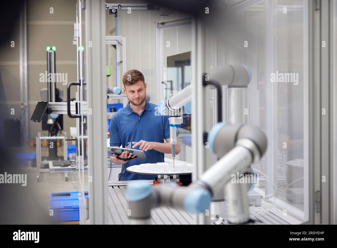 Robotic technician control automation hi-res stock photography and ...