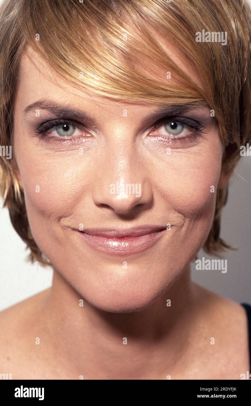 Marietta Slomka, deutsche Journalistin und Fernsehmoderatorin, bei ...