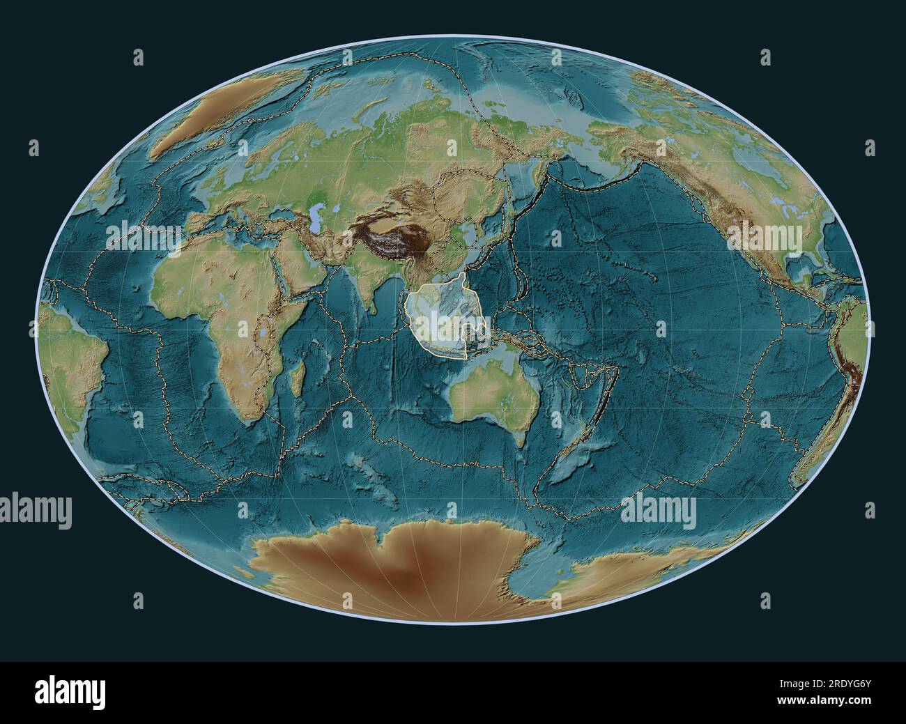Sunda tectonic plate on the Wiki style elevation map in the Fahey ...