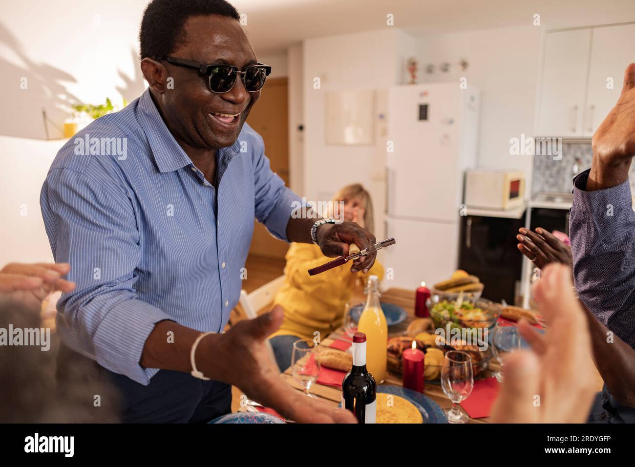 Man having fun with friends hi-res stock photography and images - Alamy