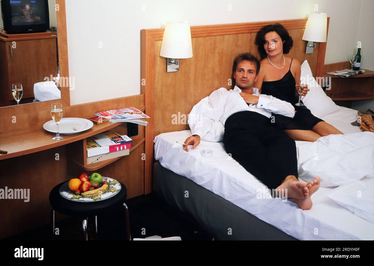 Mathias Herrmann, deutscher Schauspieler, mit Ehefrau Nicole Averkamp ...