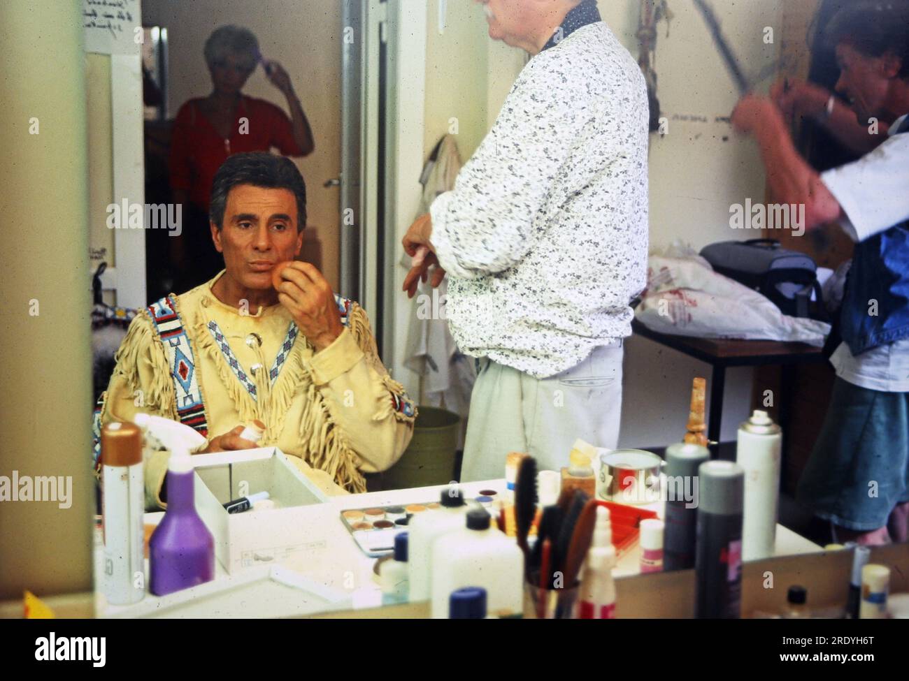 Gojko Mitic, deutsch serbischer Schauspieler und Regisseur, wird in der ...