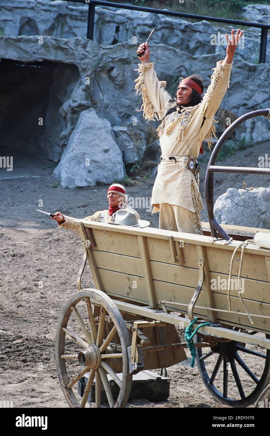 Gojko Mitic, deutsch serbischer Schauspieler und Regisseur, in seiner ...