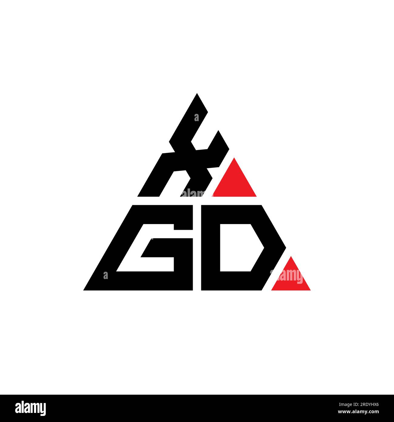 XGD triangle letter logo design with triangle shape. XGD triangle logo ...