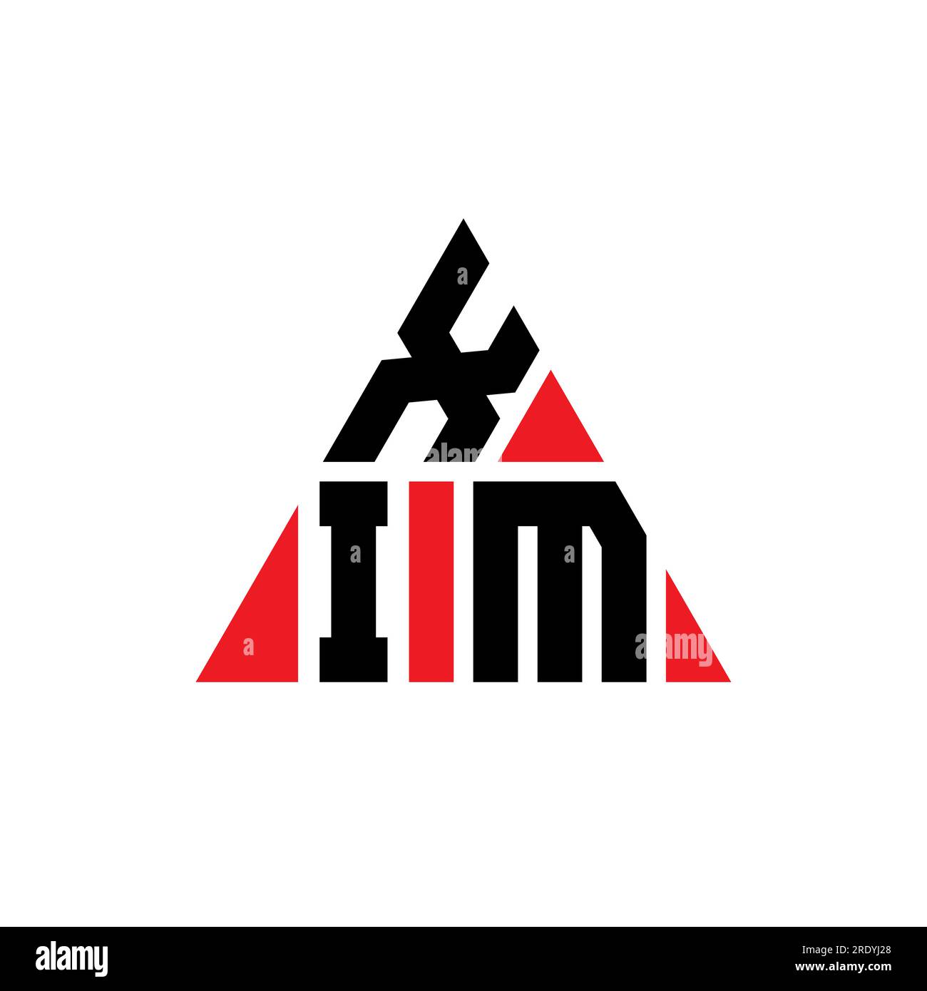 XIM triangle letter logo design with triangle shape. XIM triangle logo ...