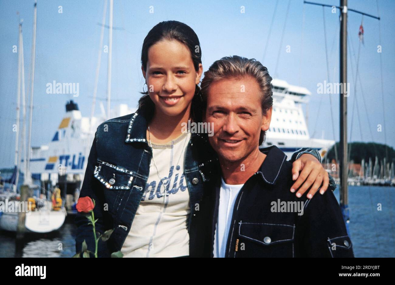 Olaf Berger, deutscher Moderator und Schlagersänger, im Urlaub mit ...