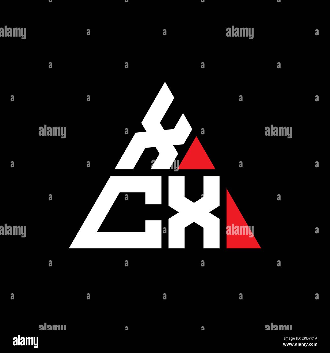 XCX triangle letter logo design with triangle shape. XCX triangle logo ...