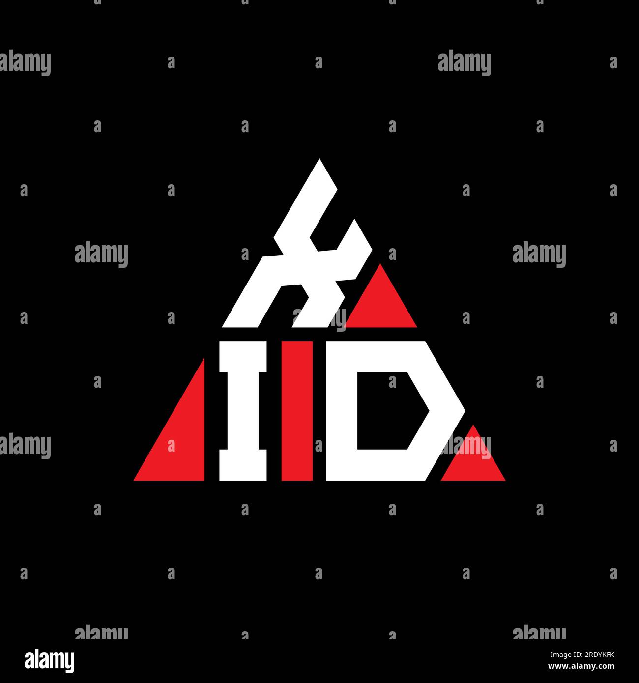 XID triangle letter logo design with triangle shape. XID triangle logo ...