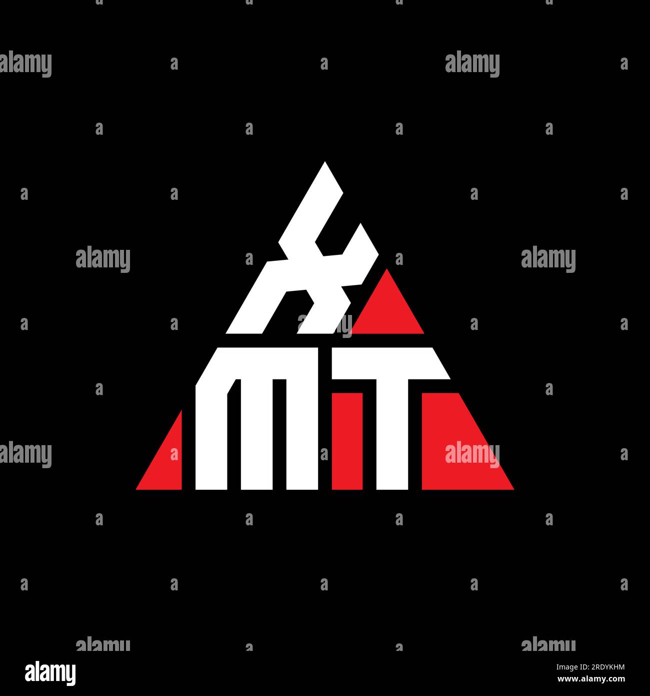XMT triangle letter logo design with triangle shape. XMT triangle logo design monogram. XMT ...