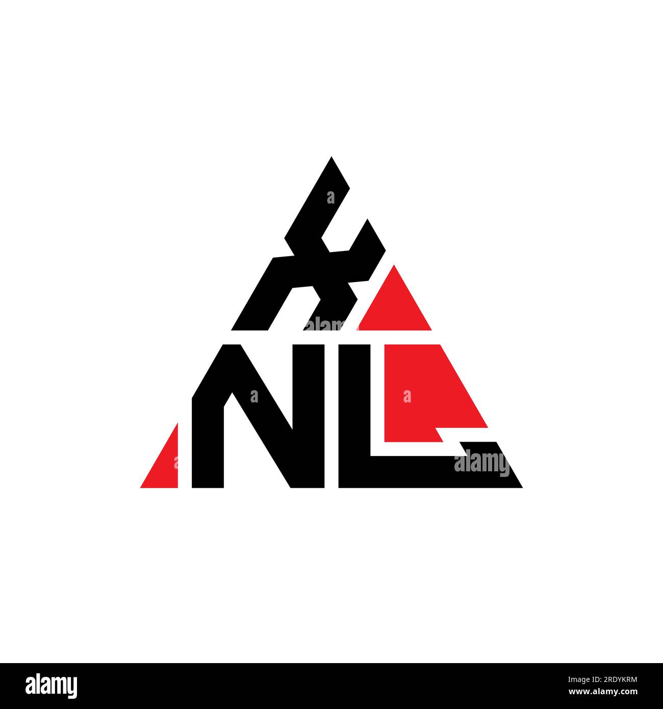 XNL triangle letter logo design with triangle shape. XNL triangle logo ...
