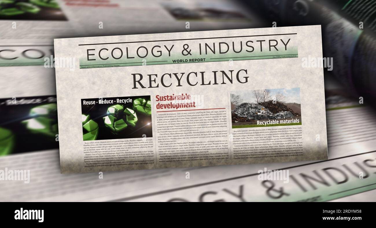 Recycling ecology environment and sustainable economy vintage news and ...
