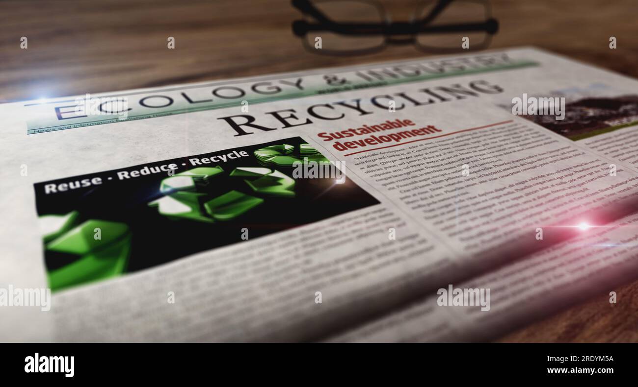 Recycling ecology environment and sustainable economy daily newspaper ...