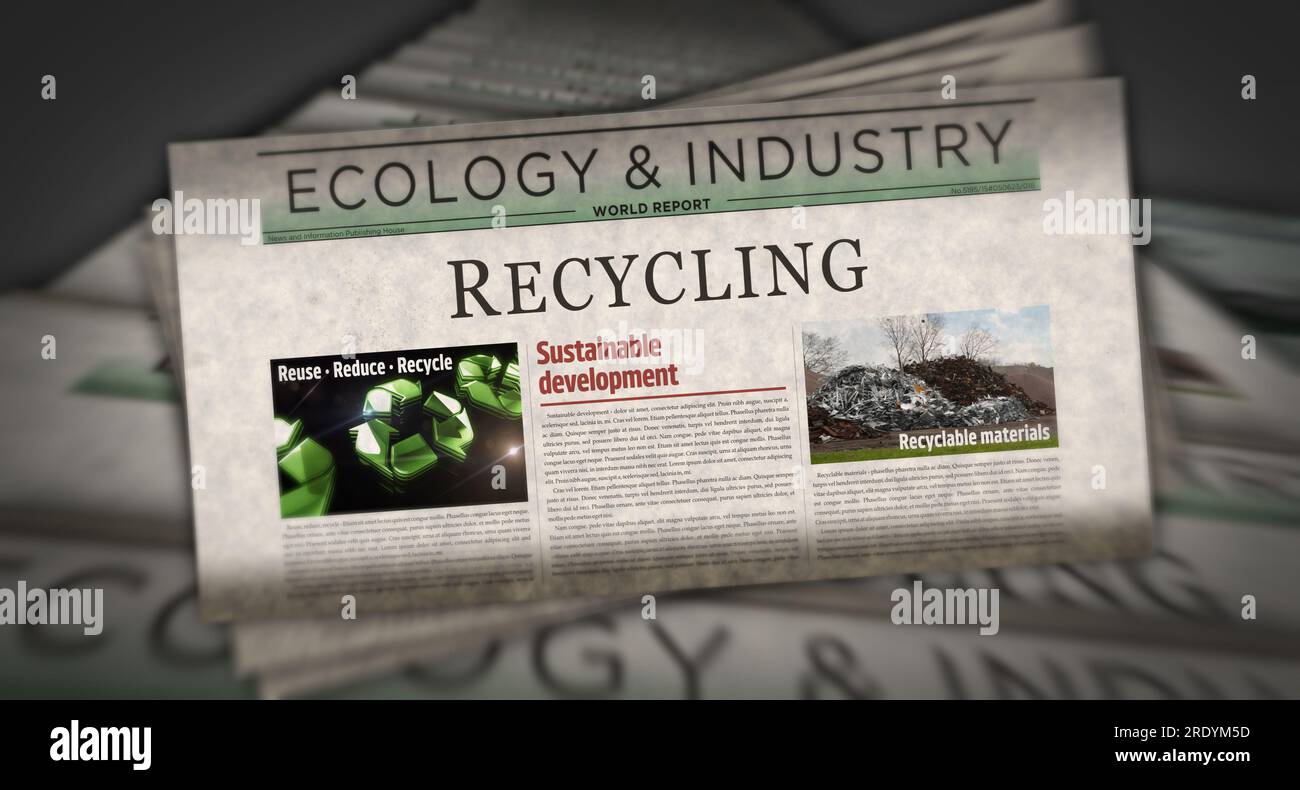 Recycling ecology environment and sustainable economy vintage news and ...