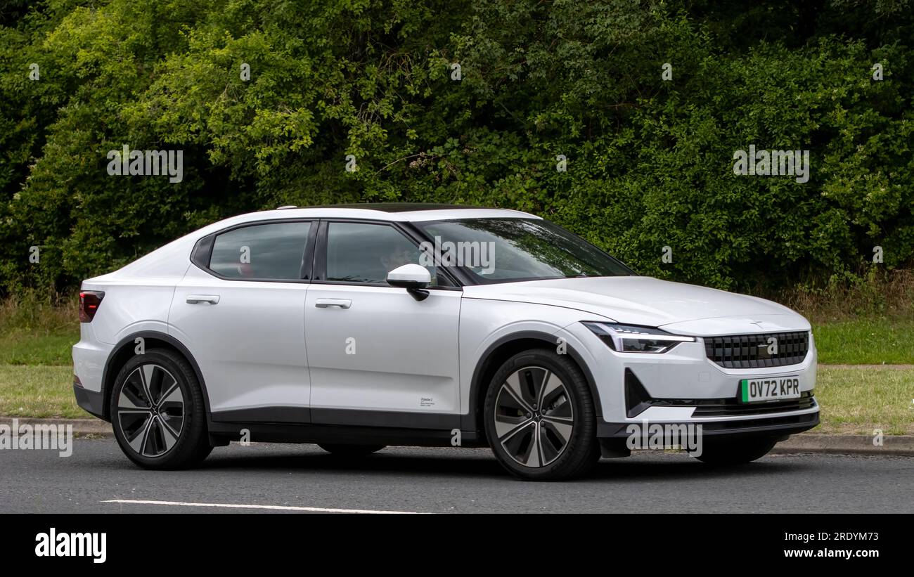Milton Keynes,UK - July 21st 2023: 2022 white Polestar 2 Plus EV FWD ...