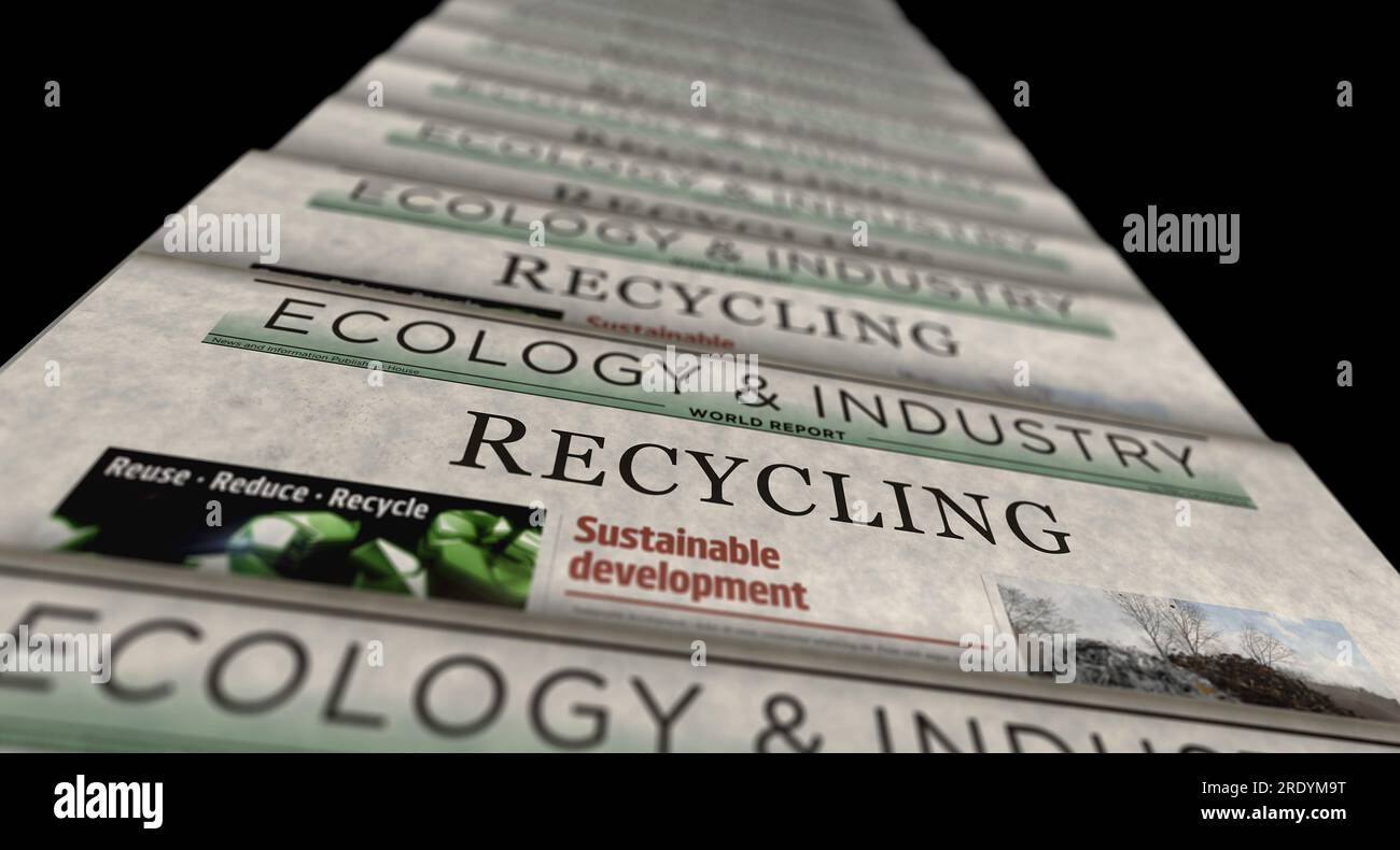 Recycling ecology environment and sustainable economy vintage news and ...