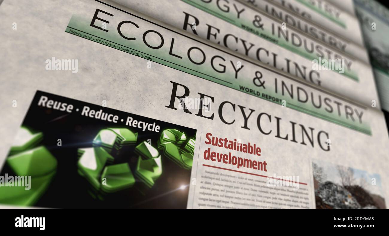 Recycling ecology environment and sustainable economy vintage news and ...
