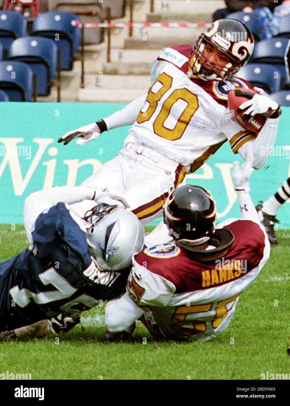 SCOTTISH CLAYMORES V RHEIN FIRE, MURRAYFIELD, 18/4/99. Claymores ...