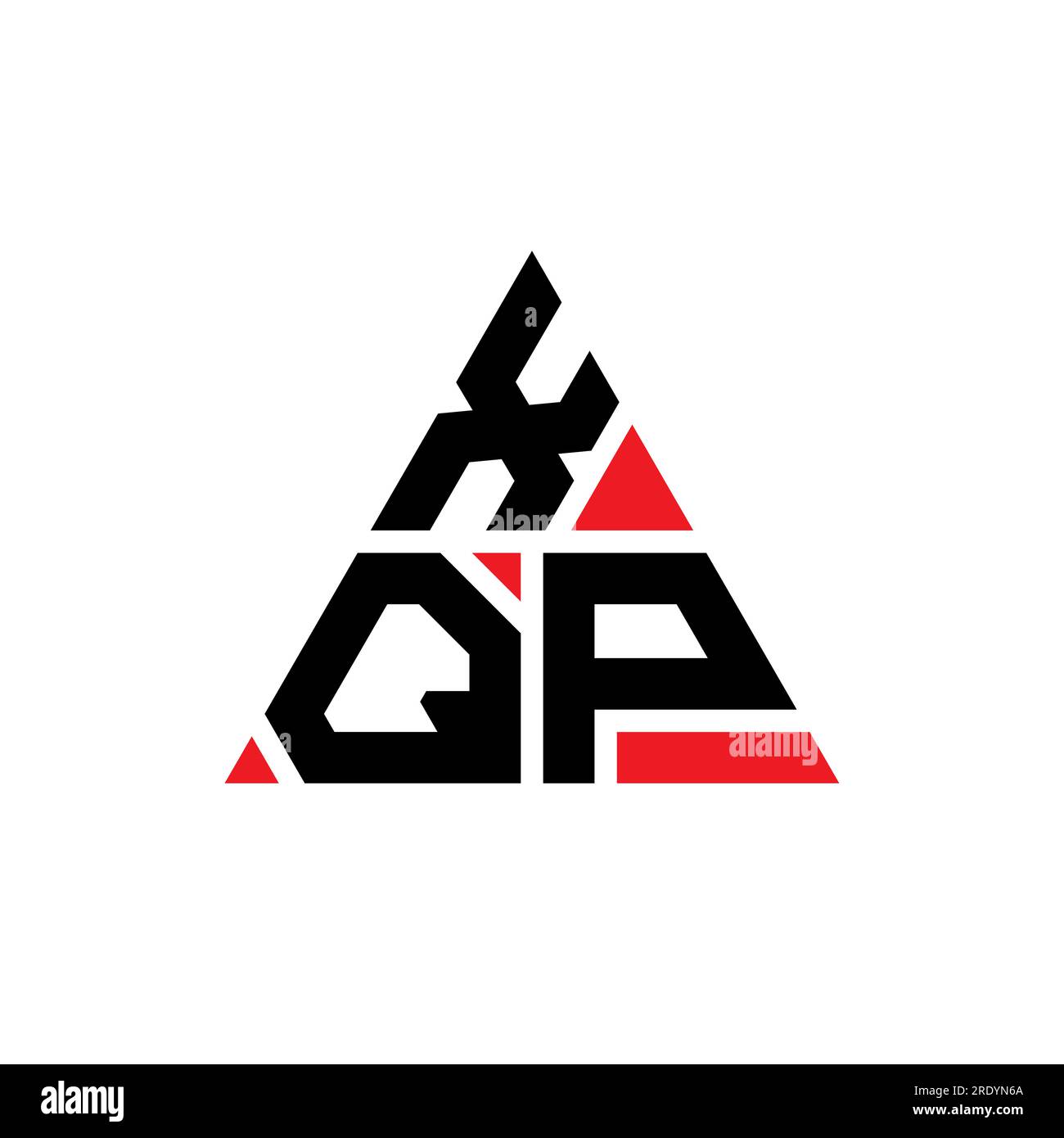 XQP triangle letter logo design with triangle shape. XQP triangle logo ...