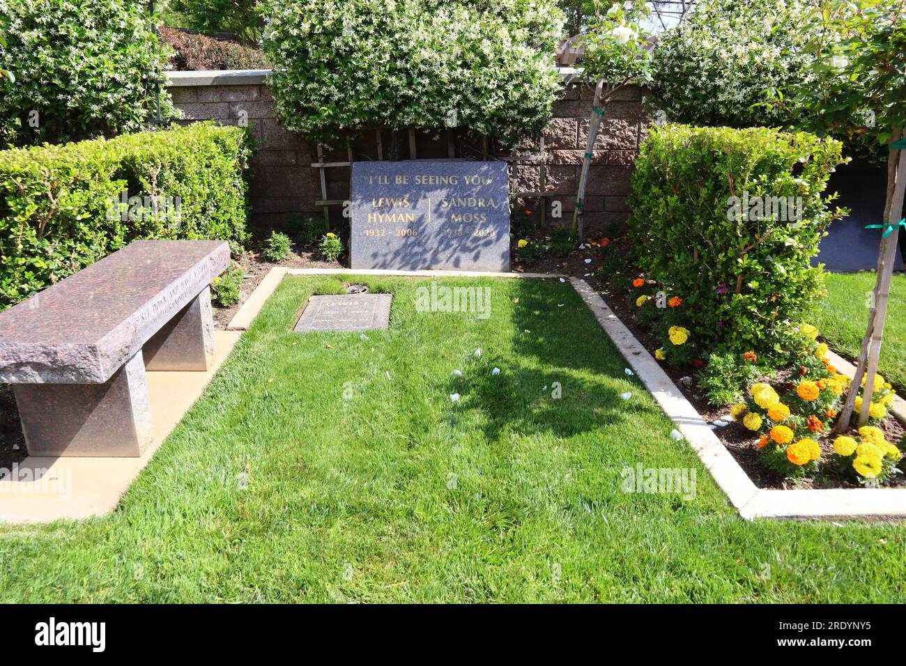 Los Angeles, California: LEWIS HYMAN and SANDRA MOSS grave at Pierce ...