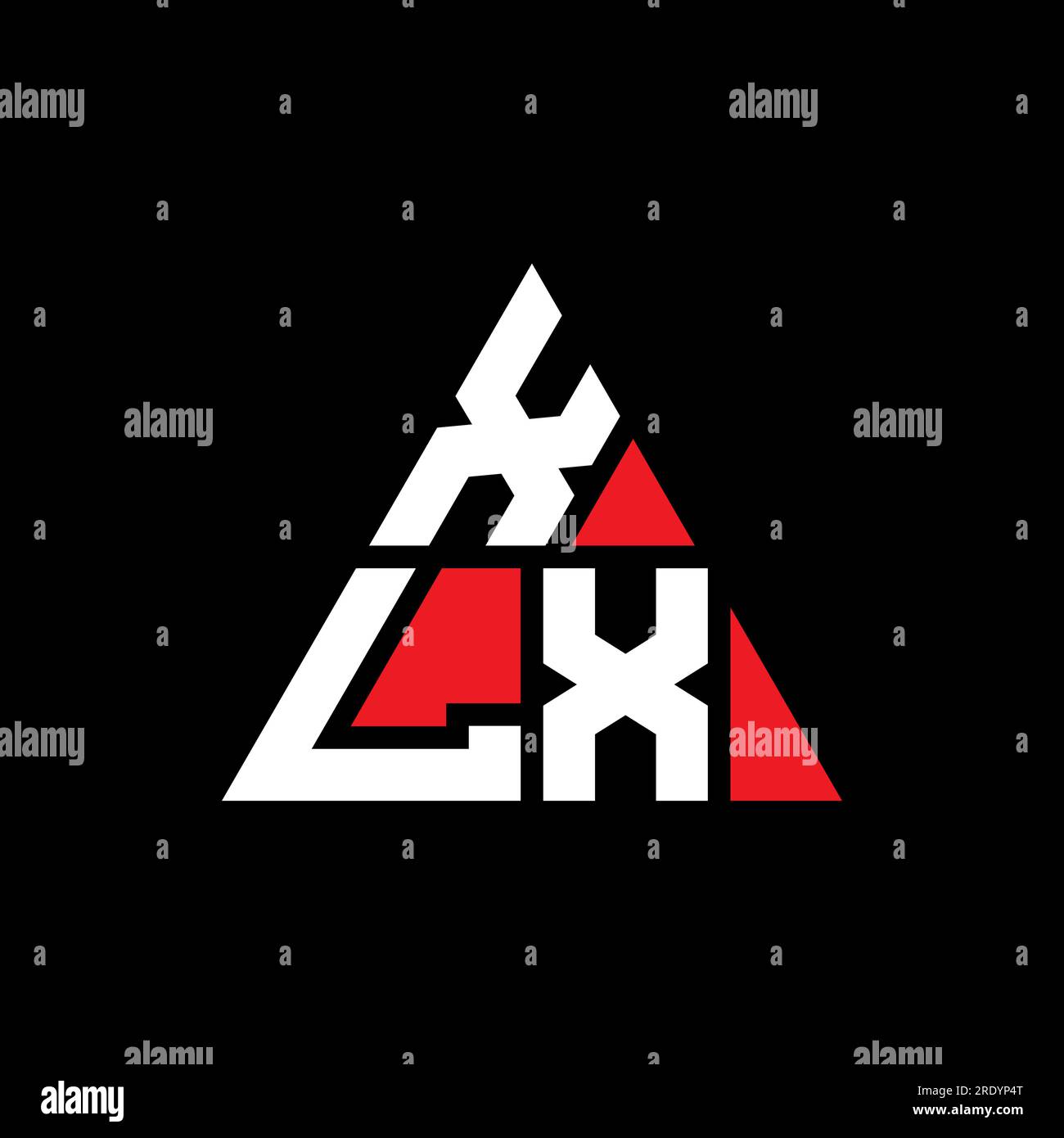 XLX triangle letter logo design with triangle shape. XLX triangle logo ...