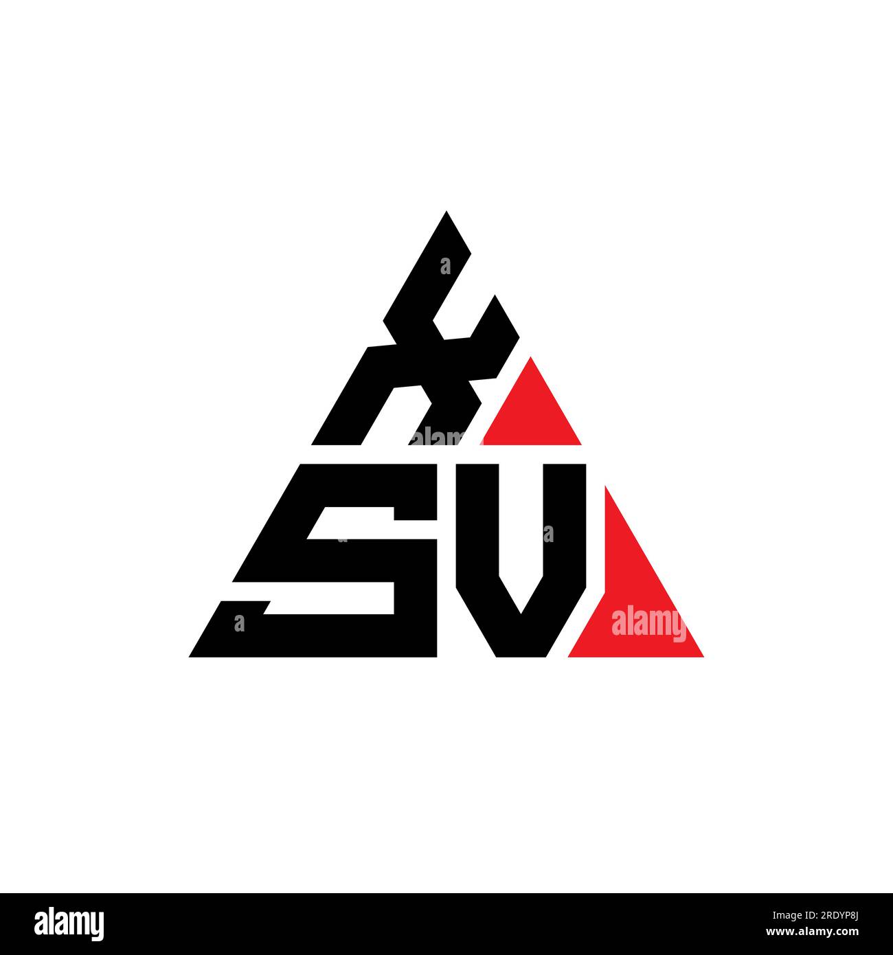 XSV triangle letter logo design with triangle shape. XSV triangle logo ...
