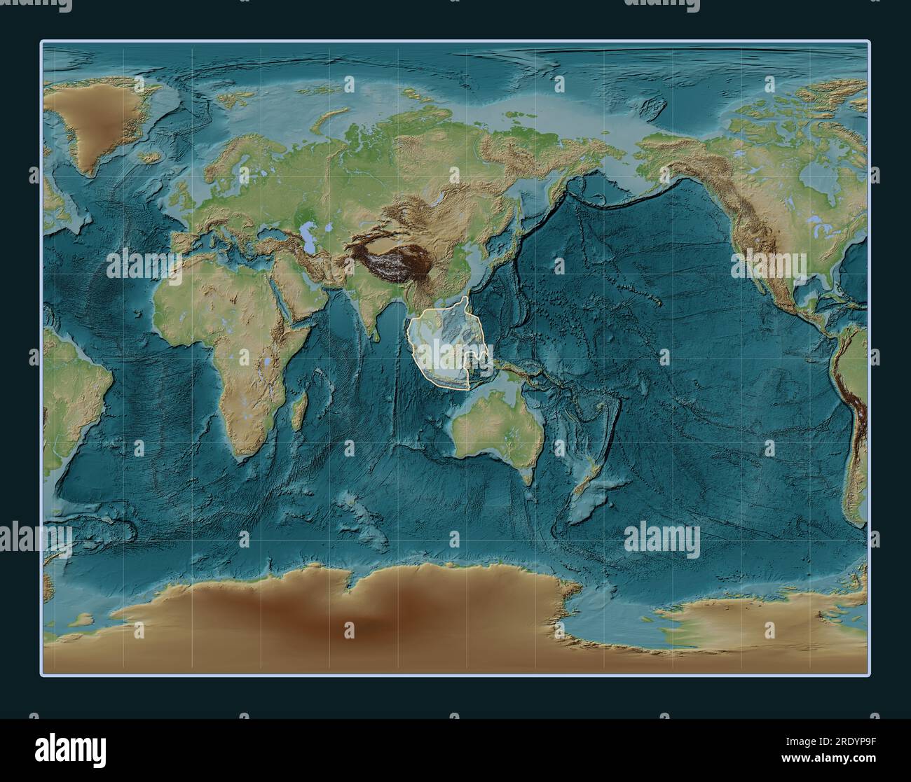 Sunda tectonic plate on the Wiki style elevation map in the Gall ...