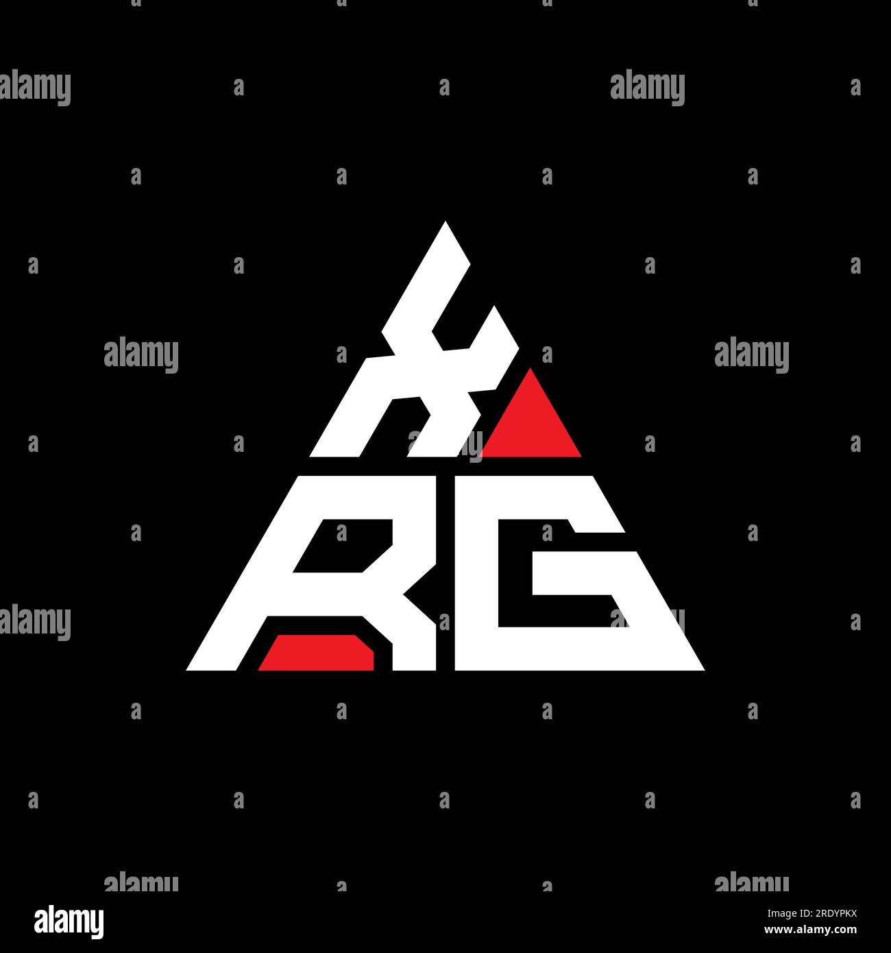 XRG triangle letter logo design with triangle shape. XRG triangle logo ...