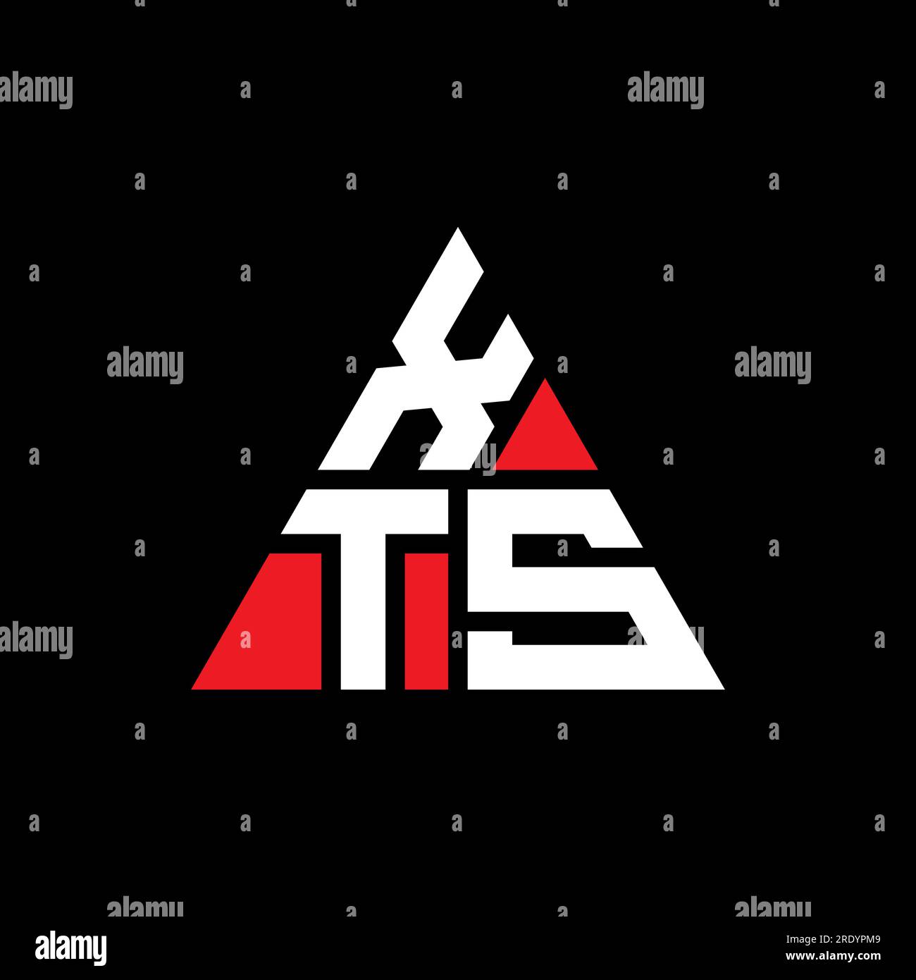 XTS triangle letter logo design with triangle shape. XTS triangle logo ...