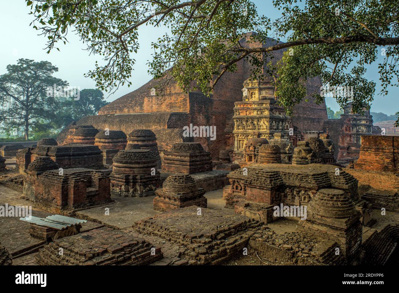 12 23 2014 Vintage ruins of Nalanda Mahavihara Mahavihara, 5th-century ...