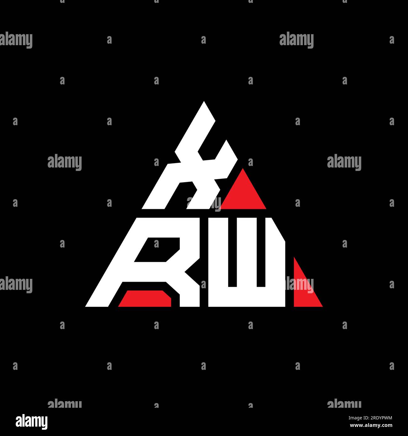 XRW triangle letter logo design with triangle shape. XRW triangle logo ...