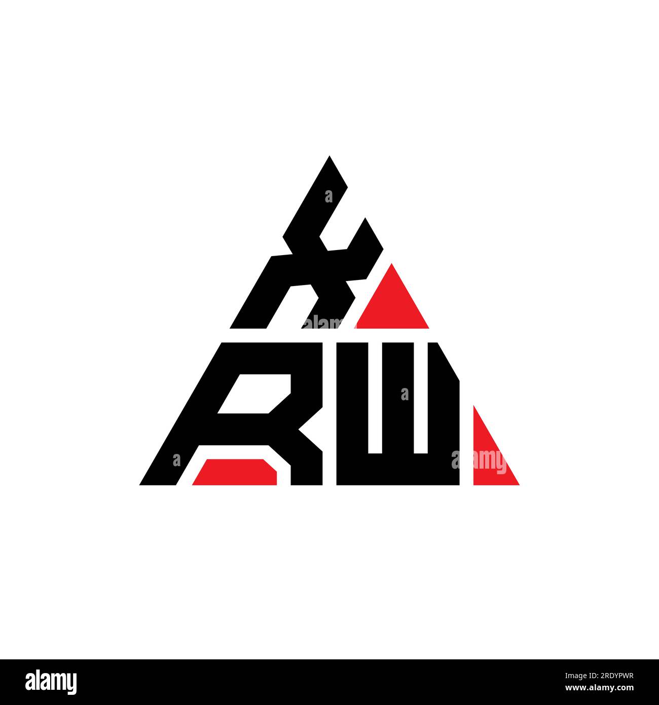 XRW triangle letter logo design with triangle shape. XRW triangle logo ...