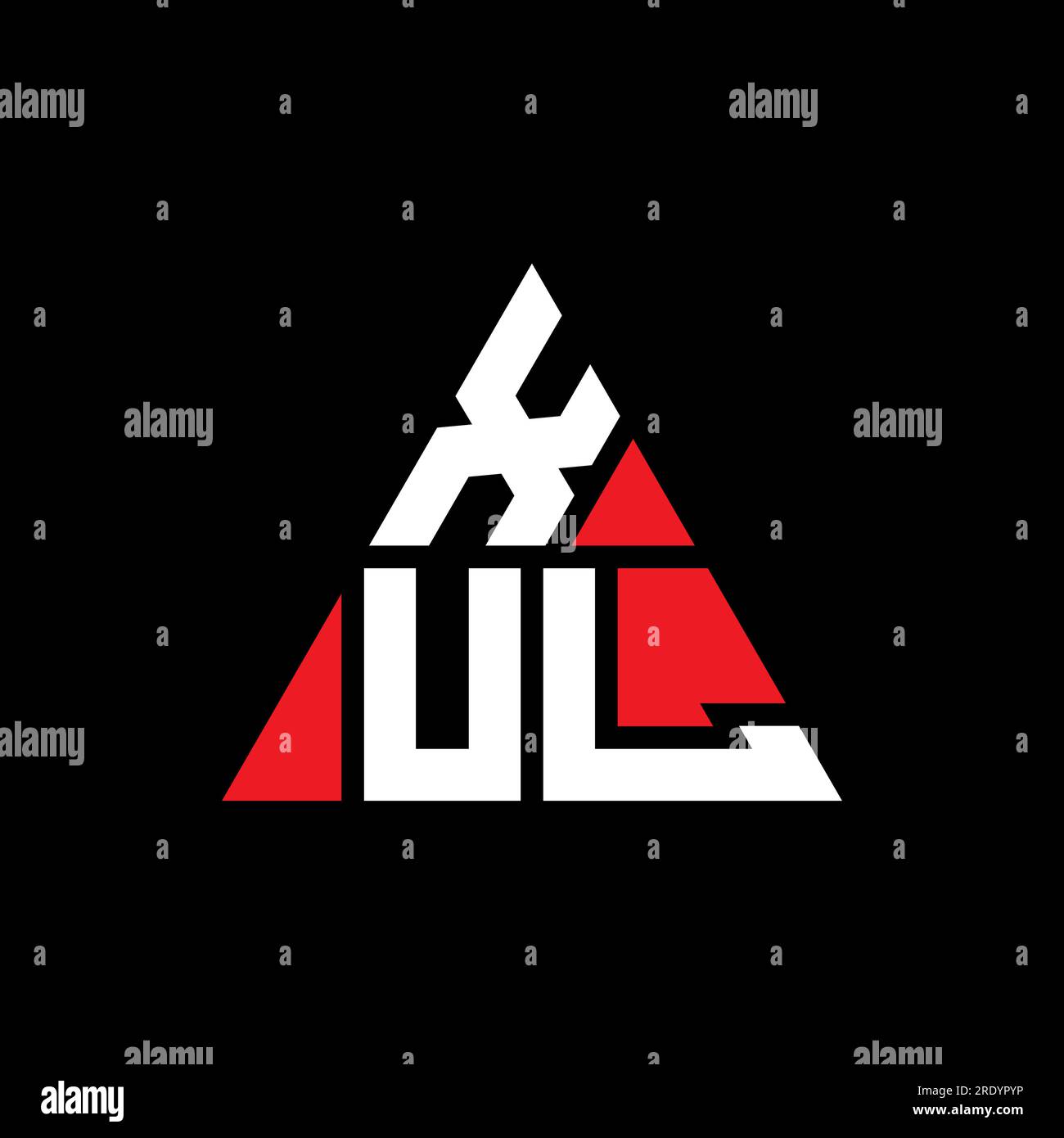 XUL triangle letter logo design with triangle shape. XUL triangle logo ...