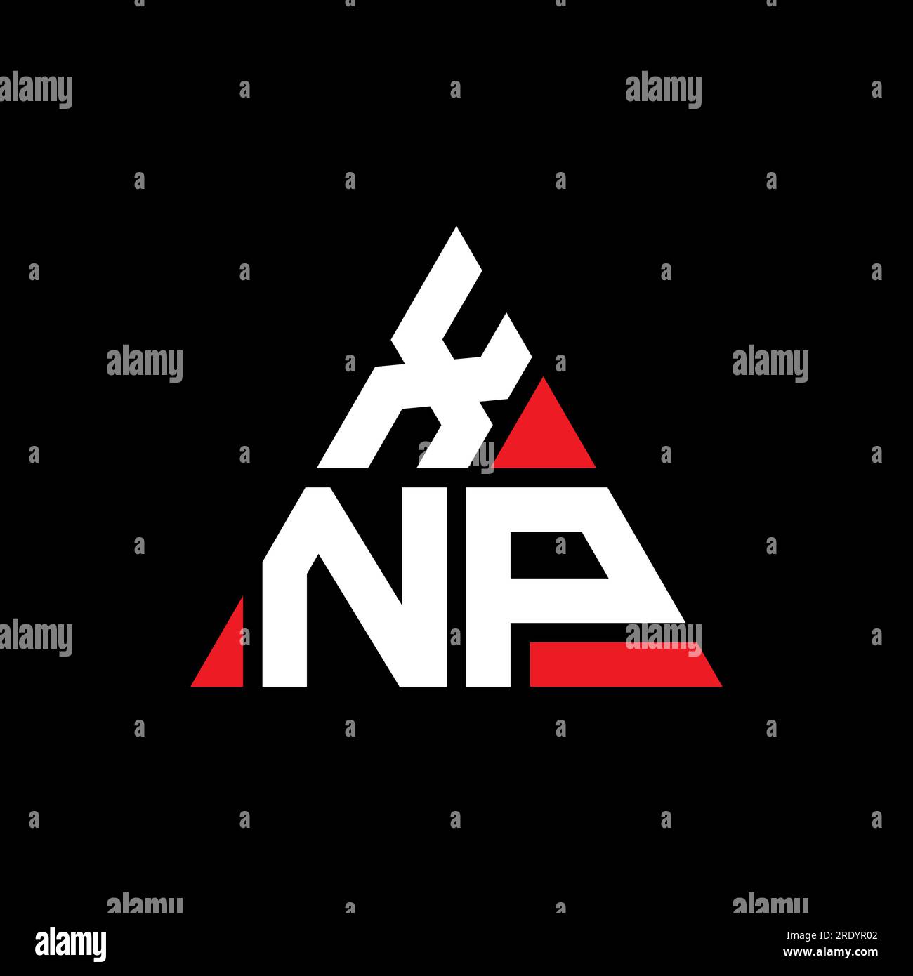 XNP triangle letter logo design with triangle shape. XNP triangle logo ...