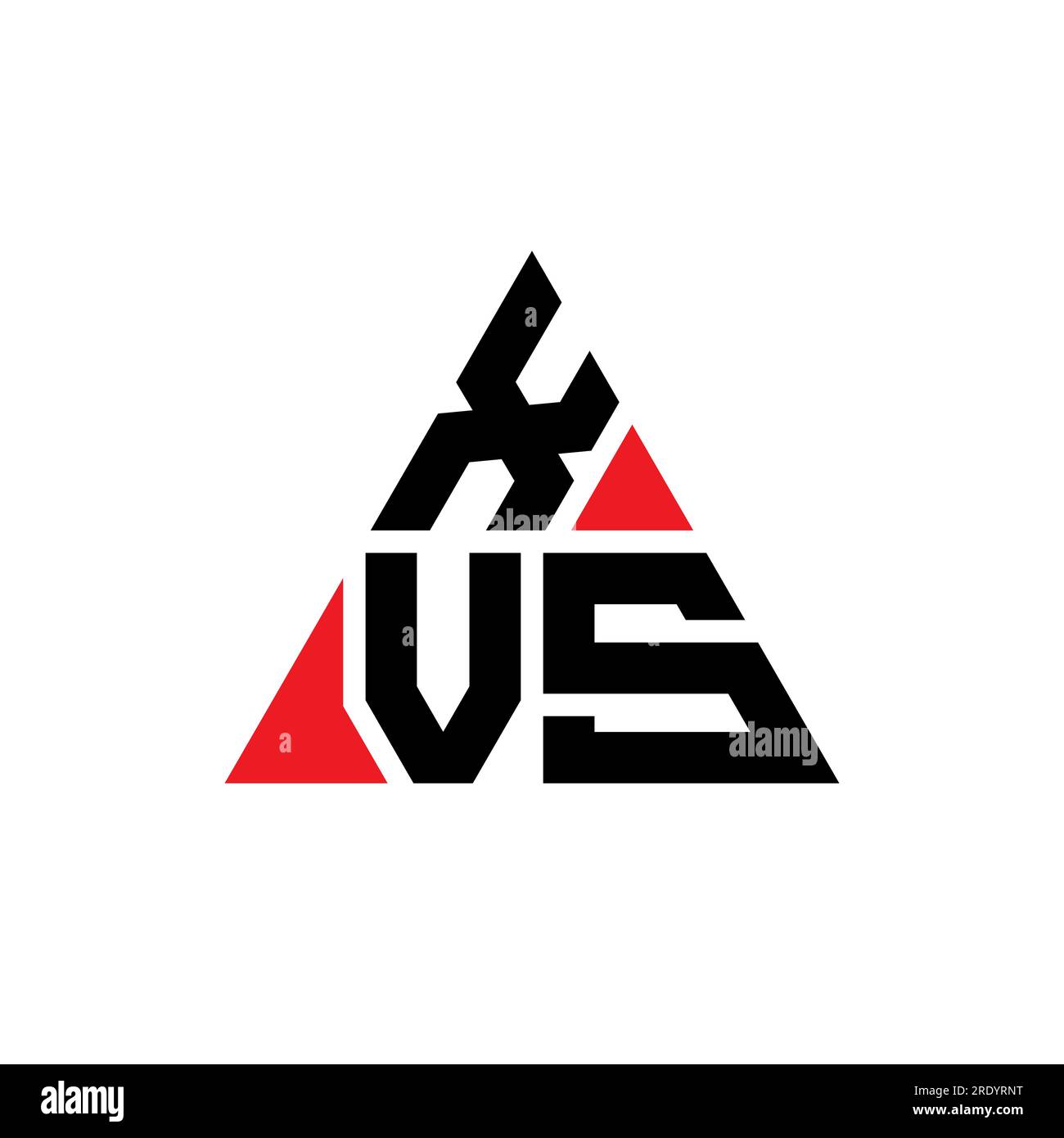 XVS triangle letter logo design with triangle shape. XVS triangle logo ...